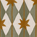 Starfall printed cotton, linen union fabric in Green – Ashleigh Mercia